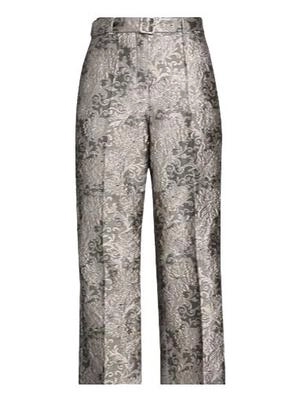 MAX MARA Max Mara Metallic Floral Jacquard Straight-Leg Pants