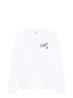 SPORTY  RICH Sporty & Rich Crewneck Sweatshirt With Logo Print - White