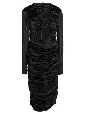 Isabel Marant Étoile Long Sleeve Mock Neck Cutout Sheath Dress - Black