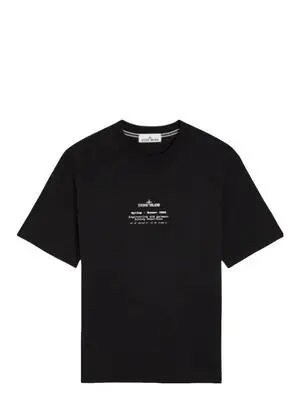 Stone Island Logo-print T-shirt - Black