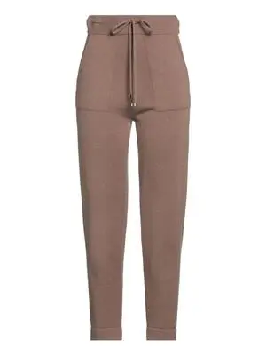 Max Mara Max Mara Knitted Tapered Pants With Drawstring Waist Brown