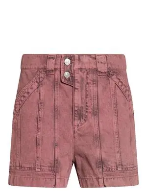 Isabel Marant Étoile Solid Wash Denim Shorts - Pink