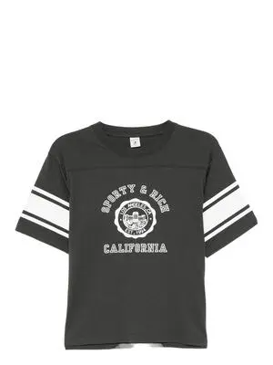 SPORTY  RICH Sporty & Rich "california" Logo Print T-shirt - Black
