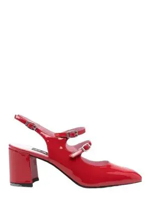 CAREL Buckle Heel Pumps - Red