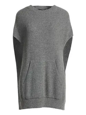 Max Mara Solid Color Knit Top - Gray