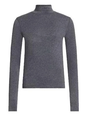 Max Mara Slim Fit Turtleneck T-shirt - Gray