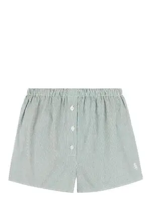 SPORTY  RICH Sporty & Rich Cotton Boxer Shorts With Striped Pattern - Gray