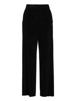 Max Mara Corduroy Wide-leg Trousers - Black