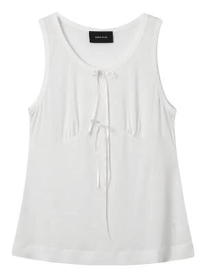 Simone Rocha Simone Rocha Tie-Detail Tank Top White