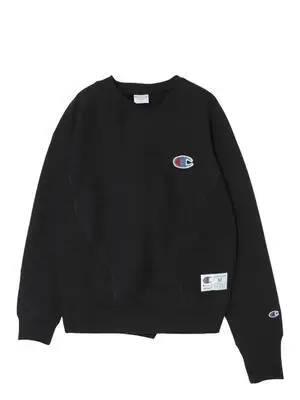 Undercover Logo Patch Crew Neck Sweater - Black