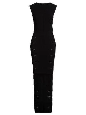 Rick Owens Sleeveless Crewneck Knit Dress - Black