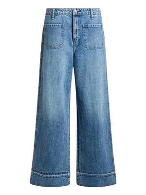 RAG & BONE Rag & Bone Wide-Leg Faded Jeans