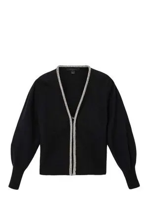 ALLSAINTS Odell Embellished Cardigan - Black