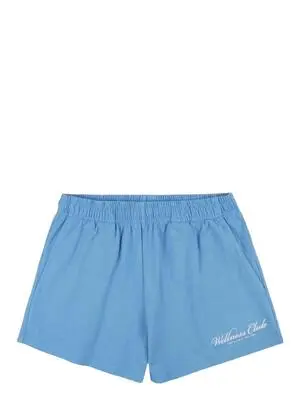 SPORTY  RICH Sporty & Rich Wellness Club Disco Shorts - Blue