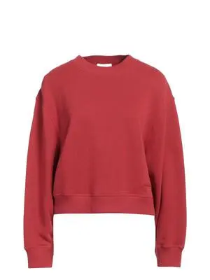 Rag & Bone Cropped Crewneck Sweatshirt - Red