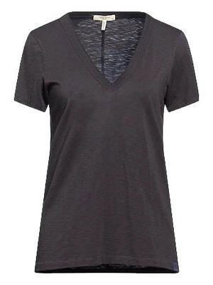 Rag & Bone Solid V-neck Short Sleeve T-shirt - Black