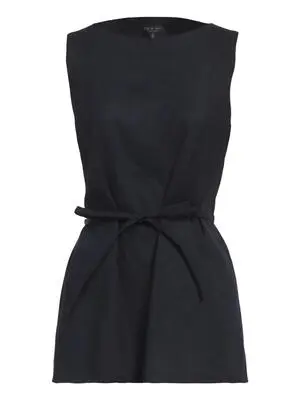 Rag & Bone Sleeveless Waist-tie Top - Black