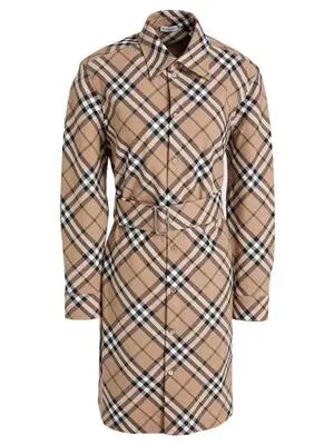 Burberry Classic Print Shirt Dress - No