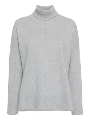 Eleventy High-neck Knitted Jumper - Gray