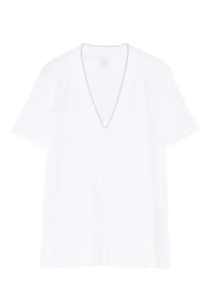 Eleventy Short-sleeve V-neck T-shirt - White