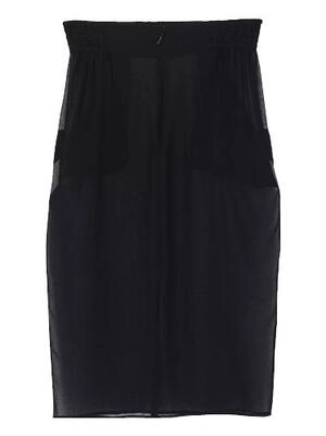 Saint Laurent Midi Pencil Skirt - Black
