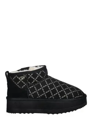 Liu Jo Logo Pattern Winter Boots - Black
