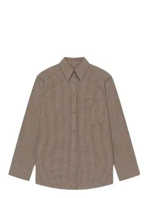 Nanushka Arleen Chest-pocket Shirt - Gray