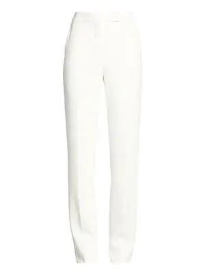 Max Mara Straight Crepe Trousers - White