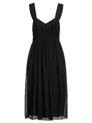 Burberry Solid Sleeveless Dress - Black