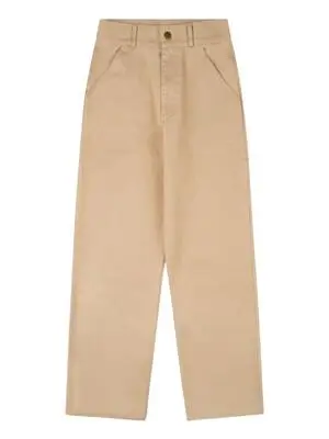 SPORTY  RICH Sporty & Rich Wide-Leg Trousers With Back Logo Patch