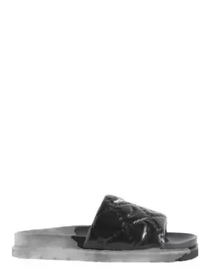 Zadig&Voltaire Zadig & Voltaire Quilted Logo Slides Black