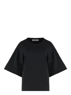 DARKPARK Crew Neck Pleated T-shirt - Black