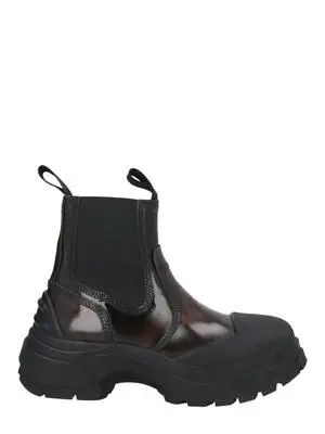 MAISON MARGIELA Solid Color Ankle Boots - Brown