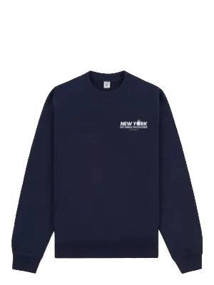 SPORTY  RICH Text-print Crew-neck Sweater - No