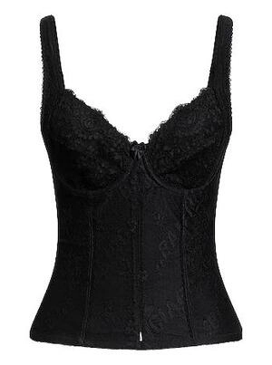 Balenciaga Lace Sleeveless Top - Black