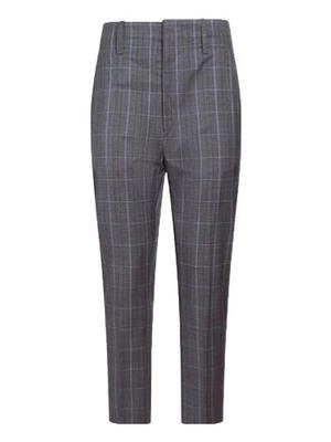 ISABEL MARANT ÉTOILE Isabel Marant Prince Of Wales Check Tapered Wool Trousers