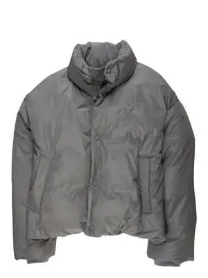 AMI Paris High Collar Padded Jacket - Gray