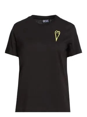 DIESEL® Graphic Print Crewneck T-shirt - Black