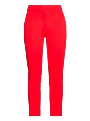 Max Mara Fitted Stretch Cropped Trousers - Red