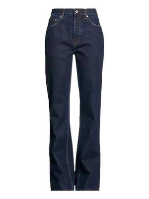 Burberry Dark Wash Flare Jeans - Blue