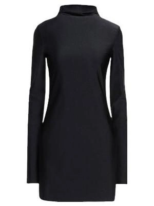 Sportmax Sheath Dress With Turtleneck And Long Sleeves - Blue
