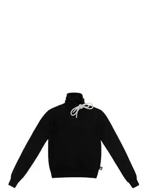 AREA AREA Crystal-Knot Turtleneck Sweater Black