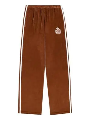SPORTY  RICH Sporty & Rich Embroidered Stripe Track Pants - No