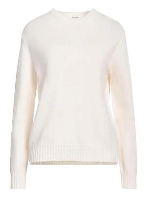 Max Mara Minimal Solid Cashmere Sweater - Ivory
