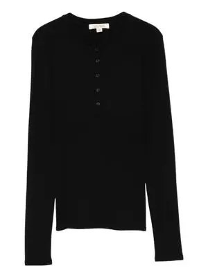 NILI LOTAN Nili Lotan Button-Fastening Polo Top