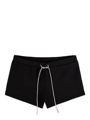 AREA AREA Drawstring Shorts With Metallic Accents