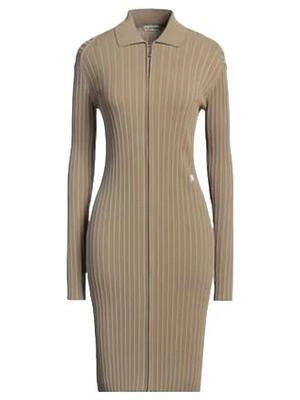 Burberry Knitted Bodycon Dress With Zip Fastening - Sand-colored
