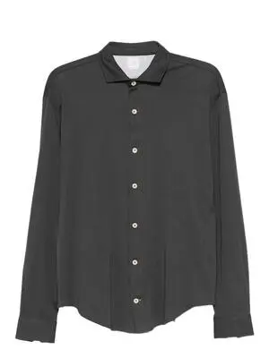 Eleventy Long-sleeve Button-fastening Shirt Black