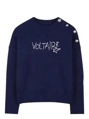 ZADIG&VOLTAIRE Zadig & Voltaire Button Detail Embroidered Sweater