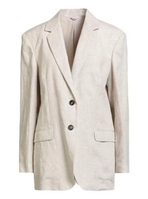 Brunello Cucinelli Single-breasted Linen Blazer - Beige